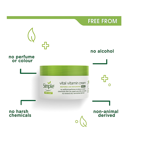 Simple Vital Vitamin night Cream 50ml - Beautiegen